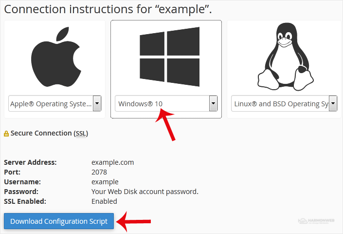 How to Access cPanel Web Disk - Knowledgebase - HarmonWeb